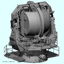 USS Oklahoma City CAD Model Radars and Directors