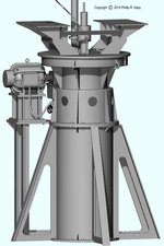 USS Oklahoma City CAD Model Radars and Directors