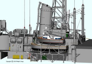 USS Oklahoma City CAD Model Superstructure